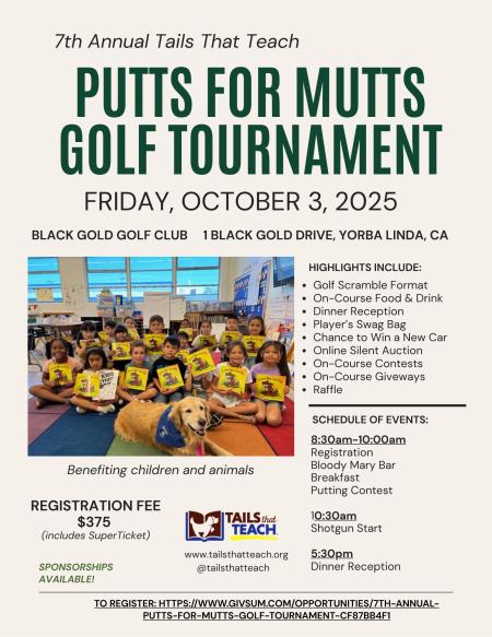 7th Annual Putts for Mutts Golf Tournament | OC Animal Care